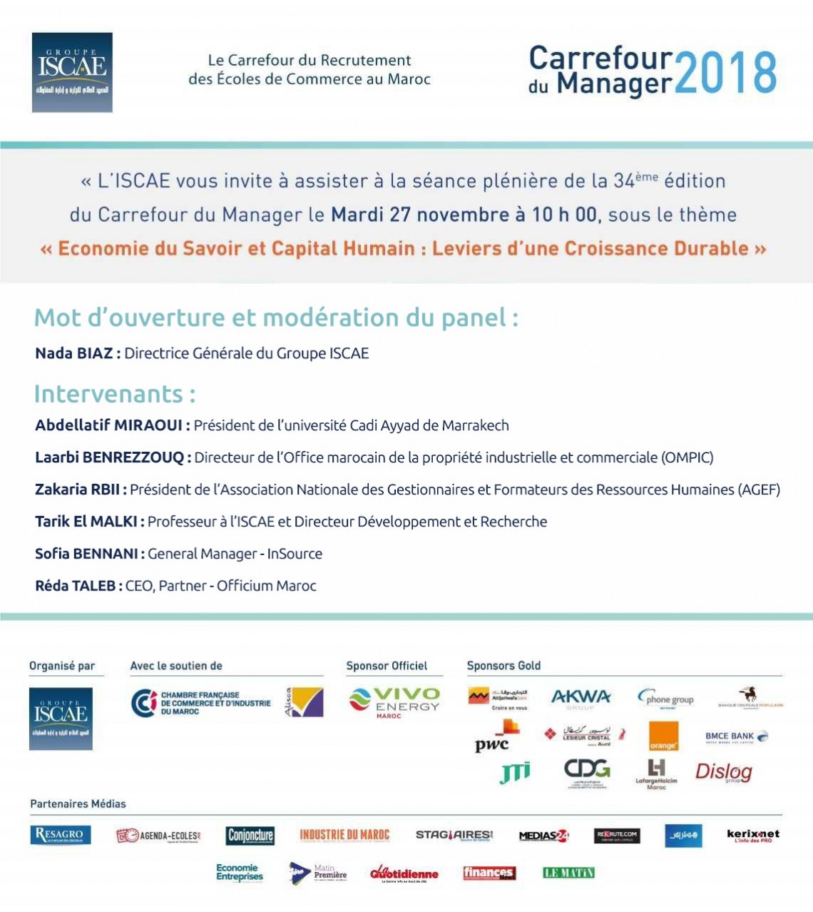 26/11/2018 – GROUPE ISCAE
